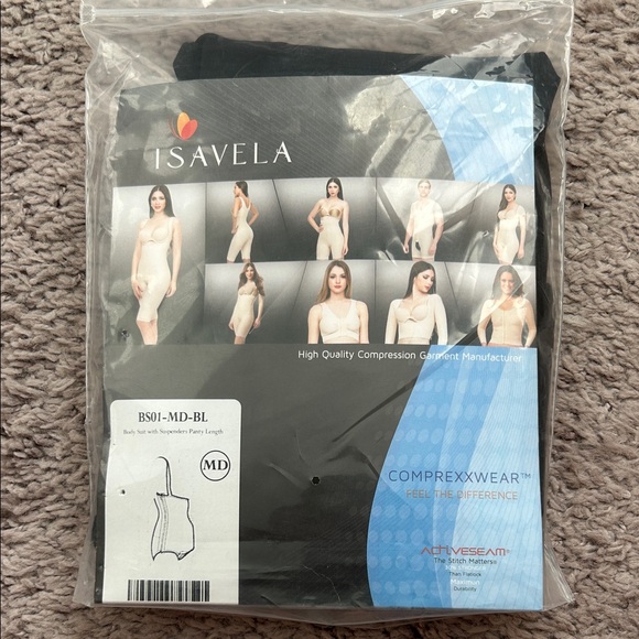 Isavela | Other | Nwt Isavela Medium Body Suit With Suspenders Panty ...